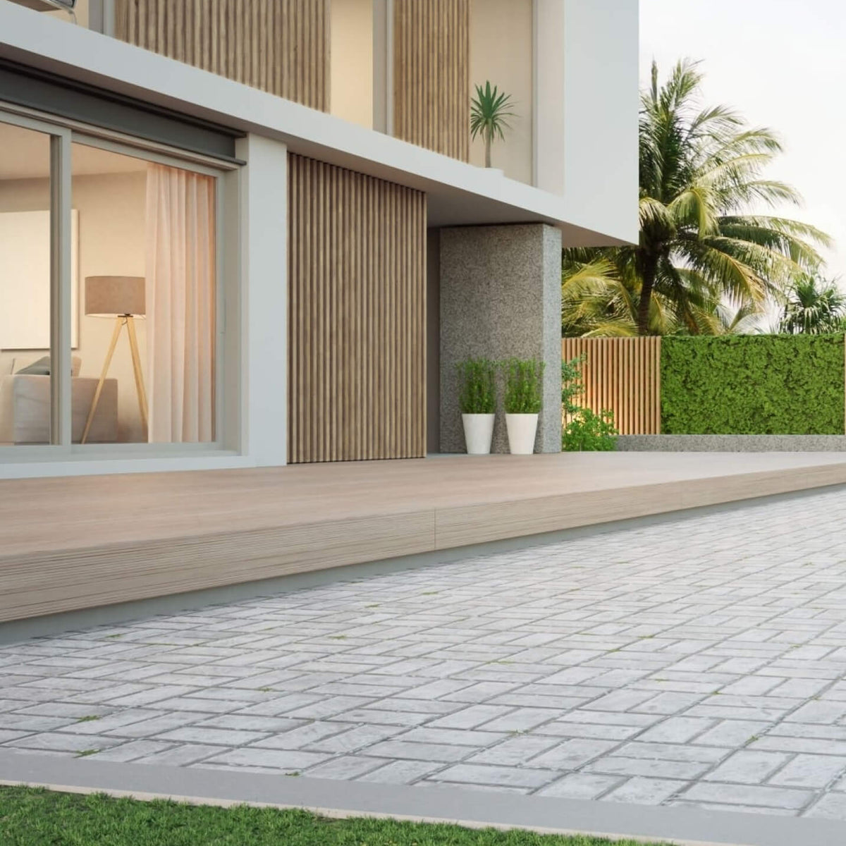 Composite Wall Cladding Teak – Aplus Materials