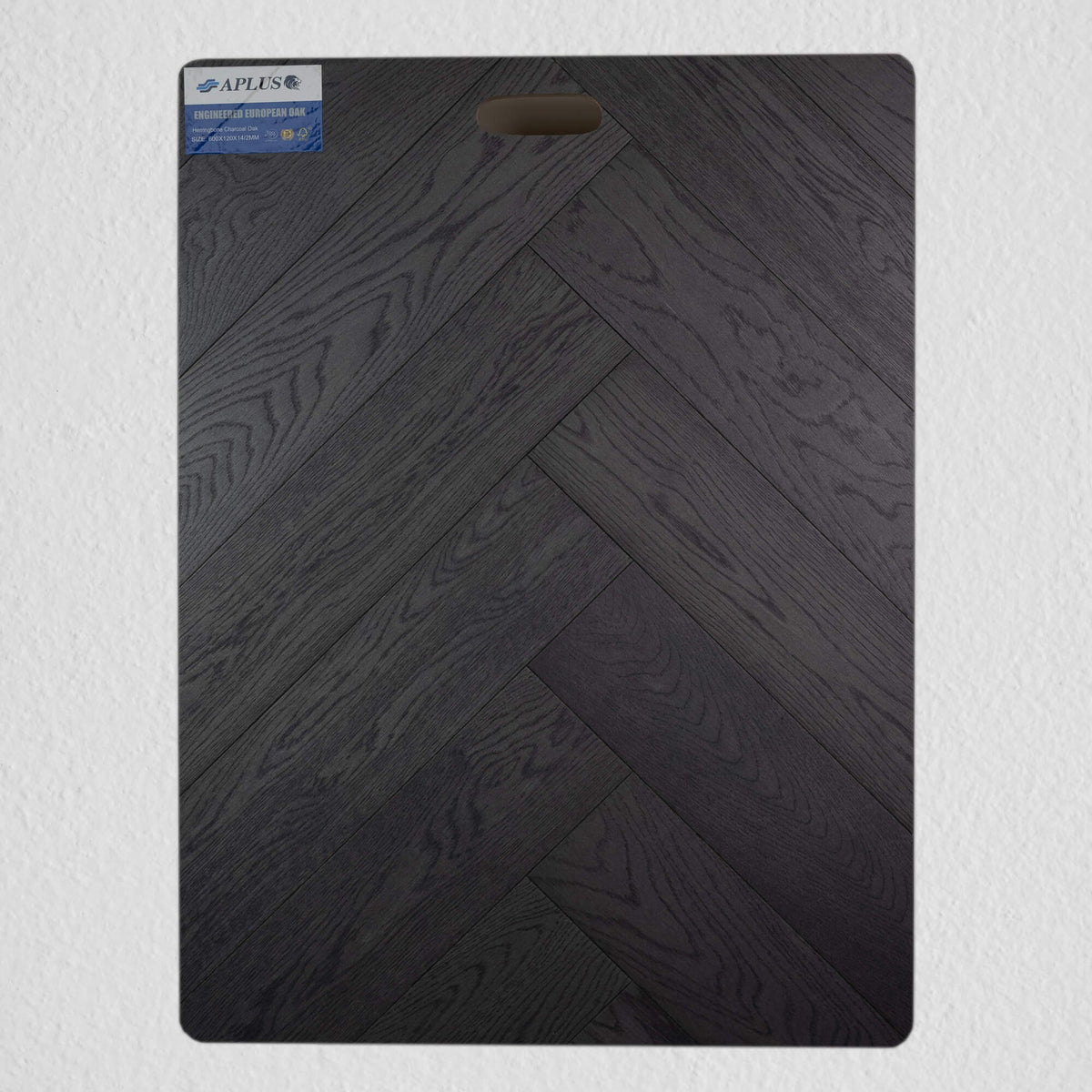 14mm 2.016sqm Herringbone Charcoal Oak Engineered Timber Flooring – Aplus Materials
