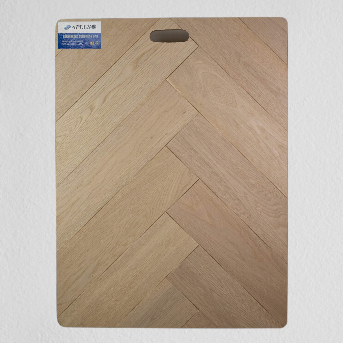 14mm 2.016sqm Herringbone Light Oak Engineered Timber Flooring