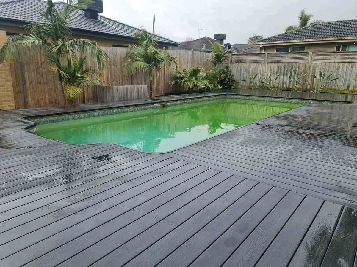 Decking-Charcoal 3D premium pool decking – Aplus Materials